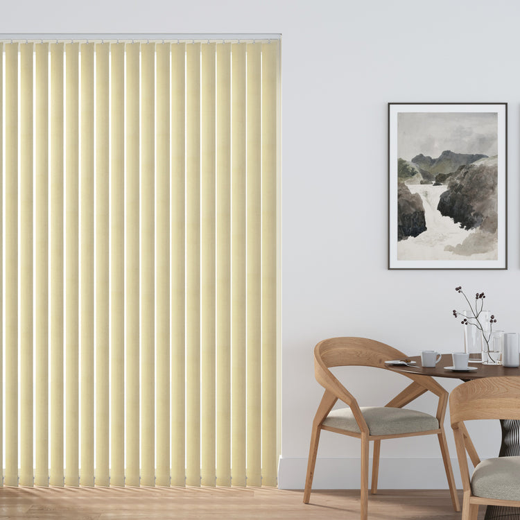 Feather Weave Beige - Vertical Blinds – Online Blinds Express